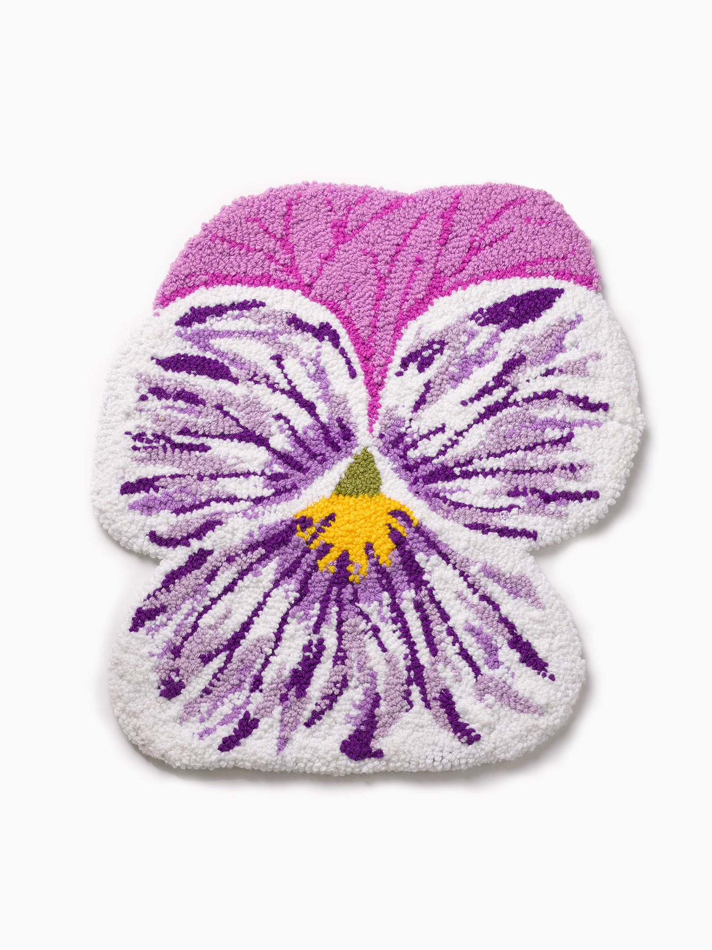 Pansy Rug Purple & White | Flower Rugs – We Are Fox